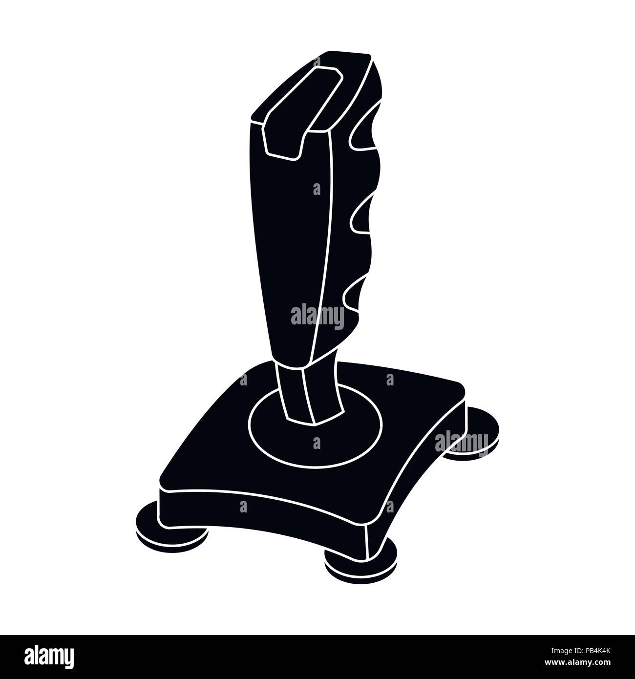 Joystick icon in black design isolated on white background. Personal ...