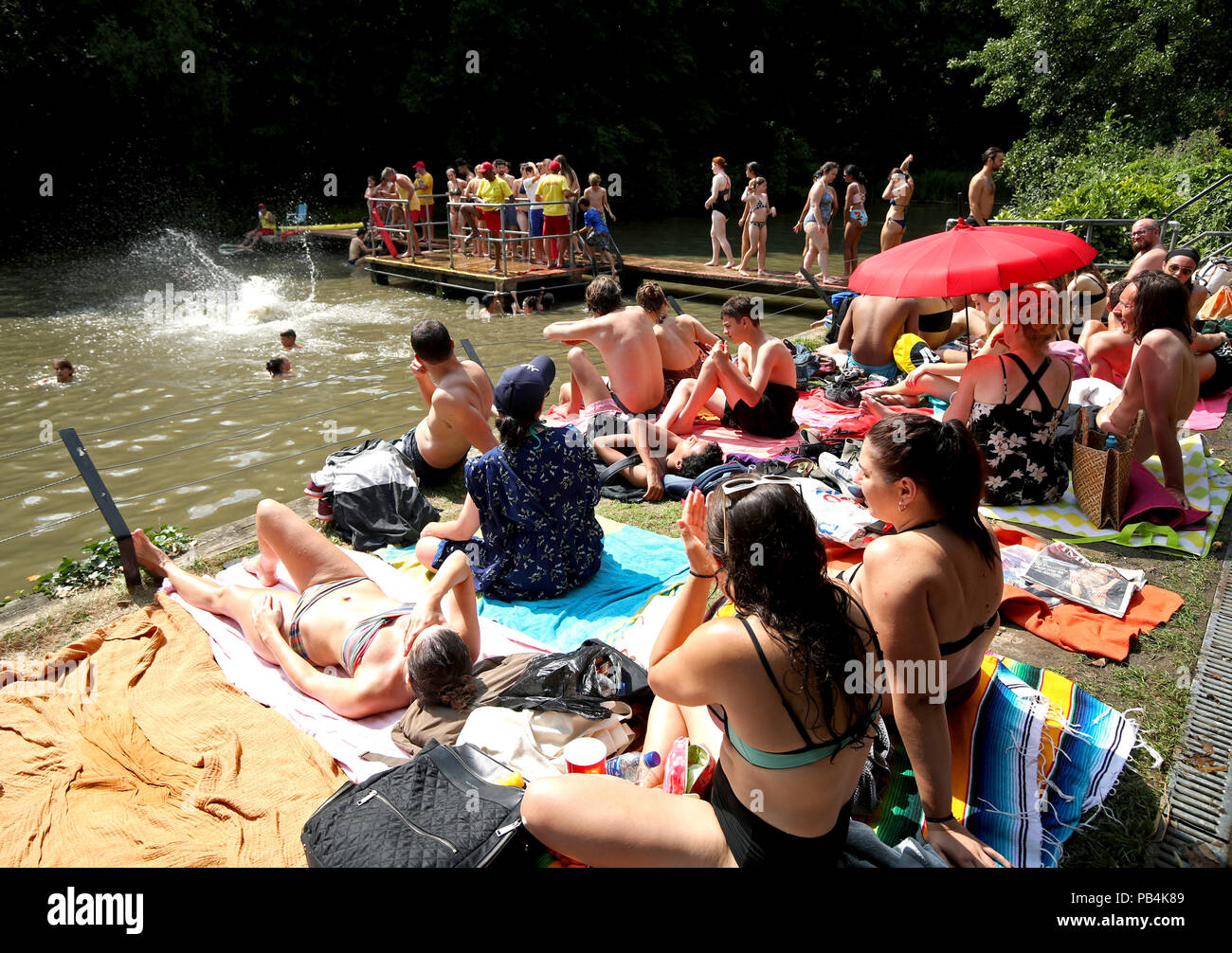 Bathing pond on hampstead heath hi-res stock photography and images - Alamy
