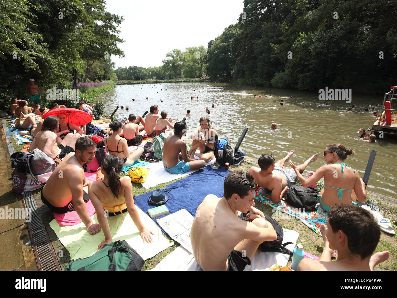 Bathing pond hampstead heath mixed hi-res stock photography and images - Alamy