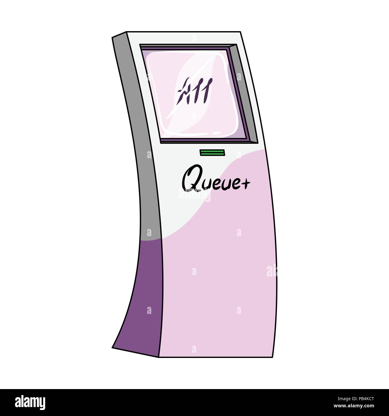 Queue, access terminal. Terminals single icon in cartoon style ...
