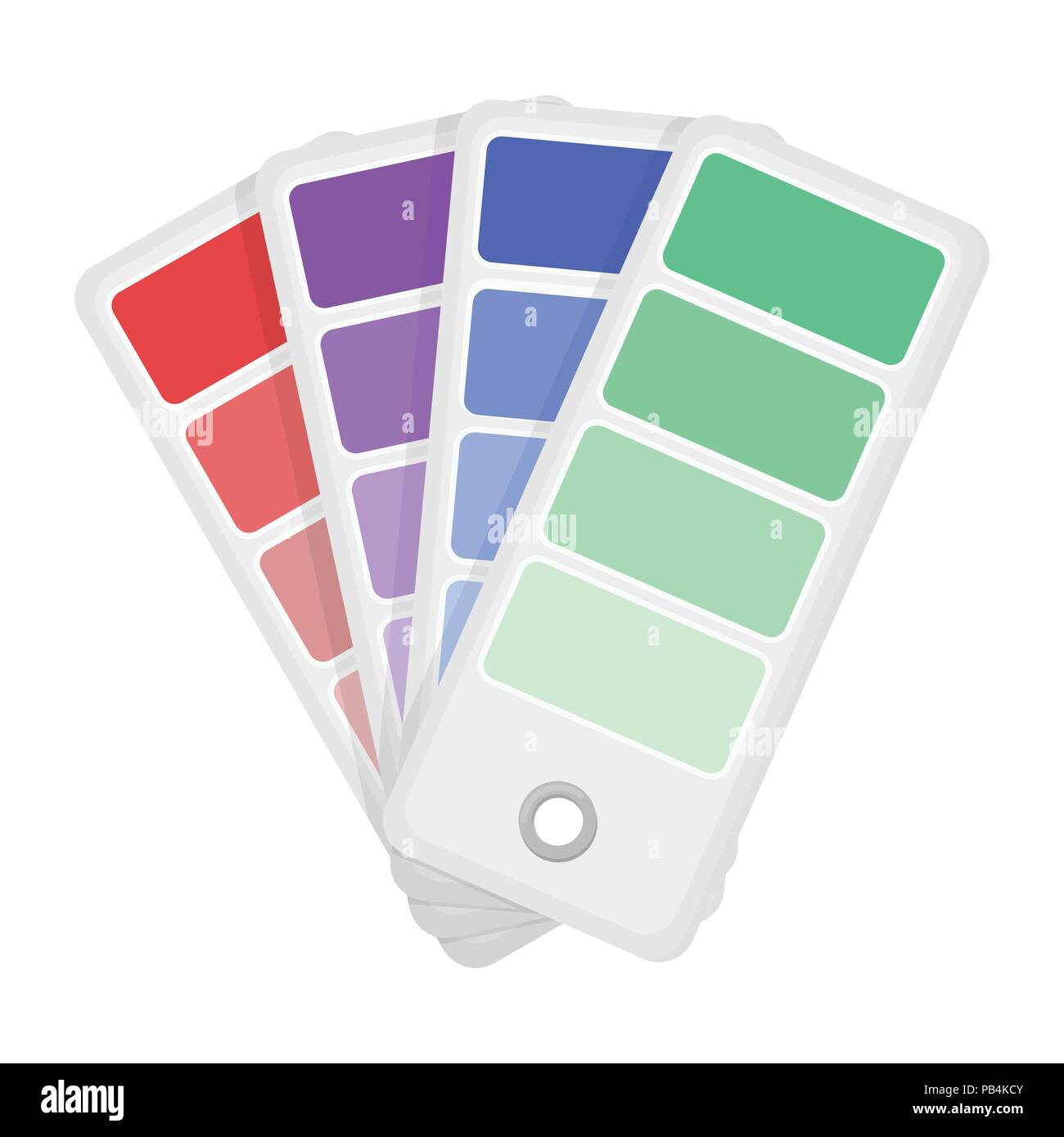 Color swatches icon in cartoon style isolated on white background ...