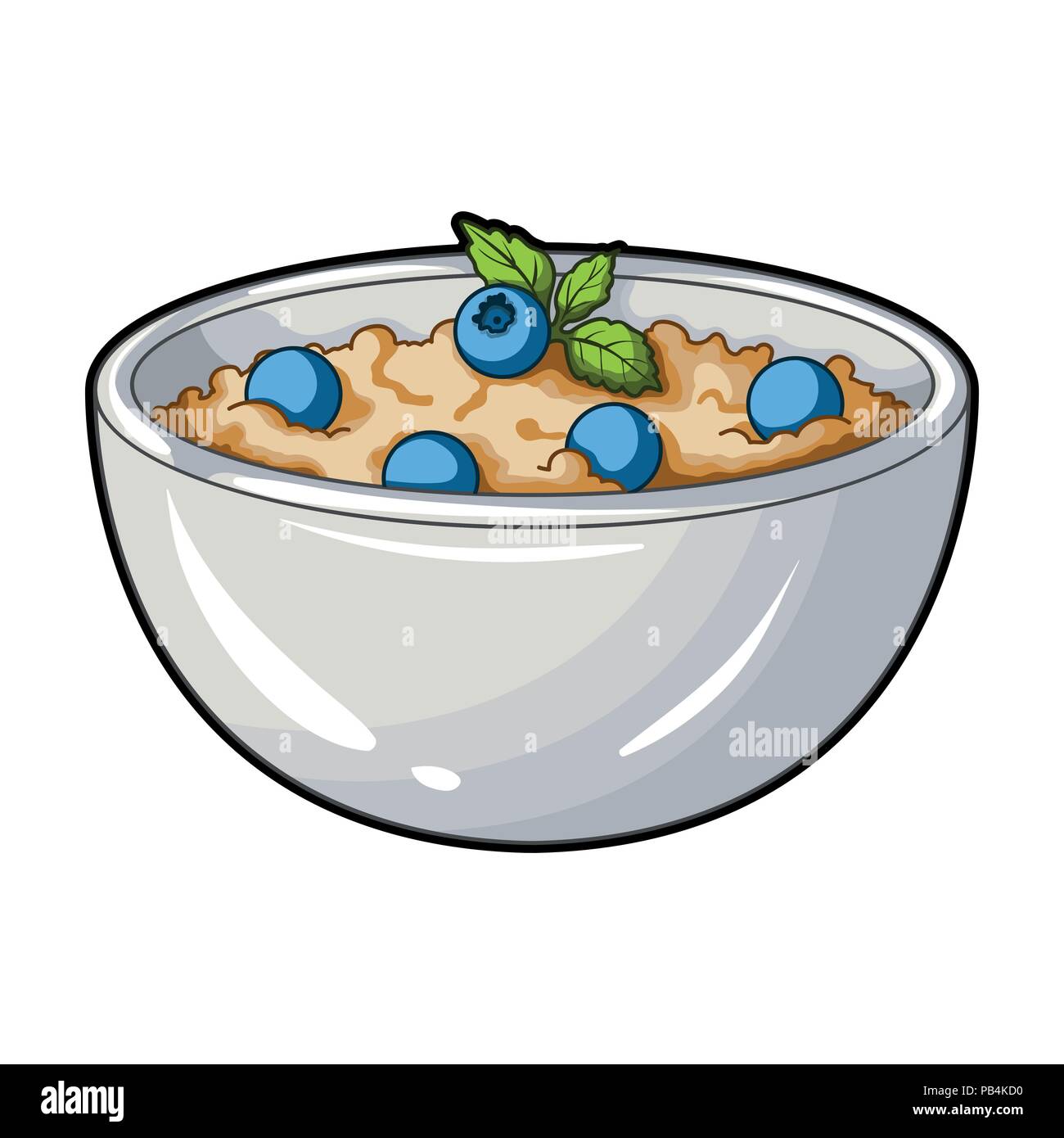 Delicious vegetarian porridge.Porridge for vegetarians blueberry ...