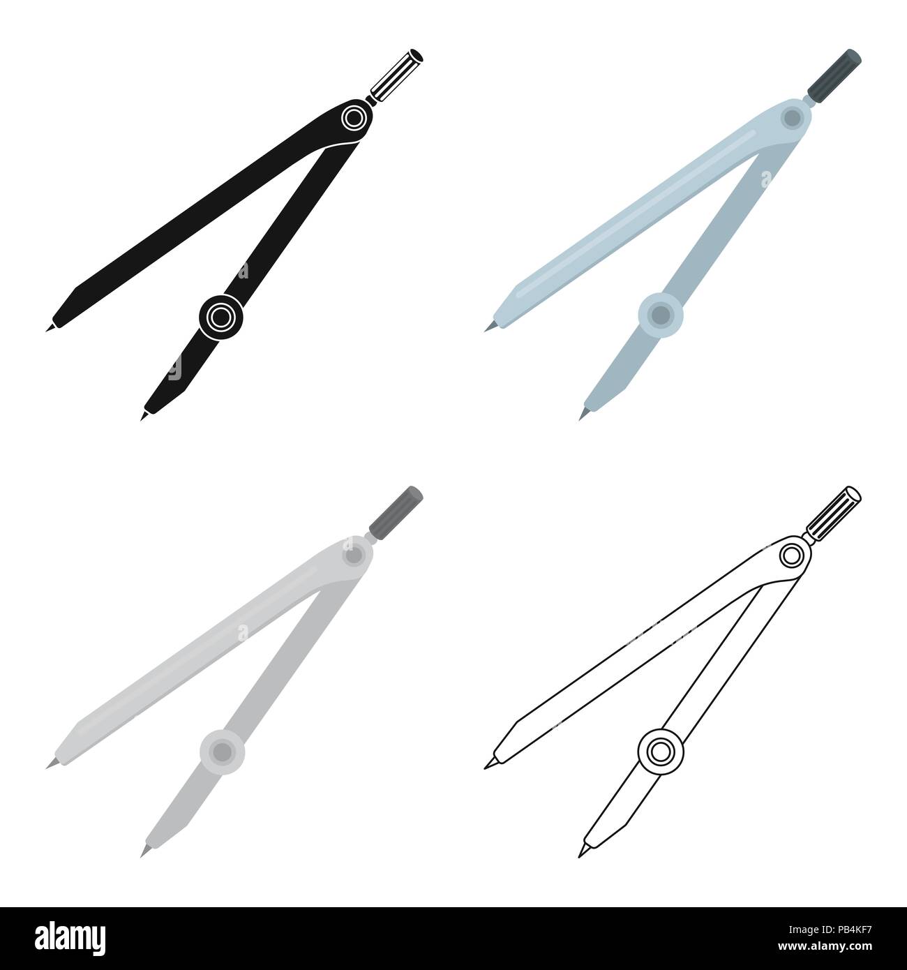 Compasses for drawing .School compass for drawing circles .School And ...