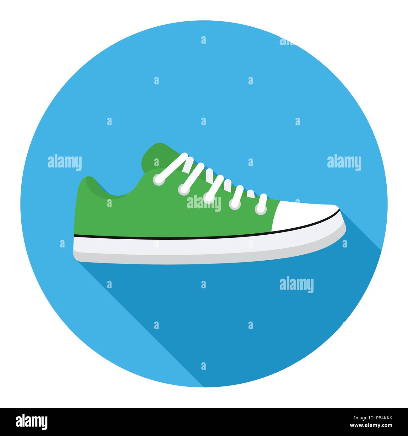 Gumshoes icon in flat style isolated on white background. Shoes symbol ...