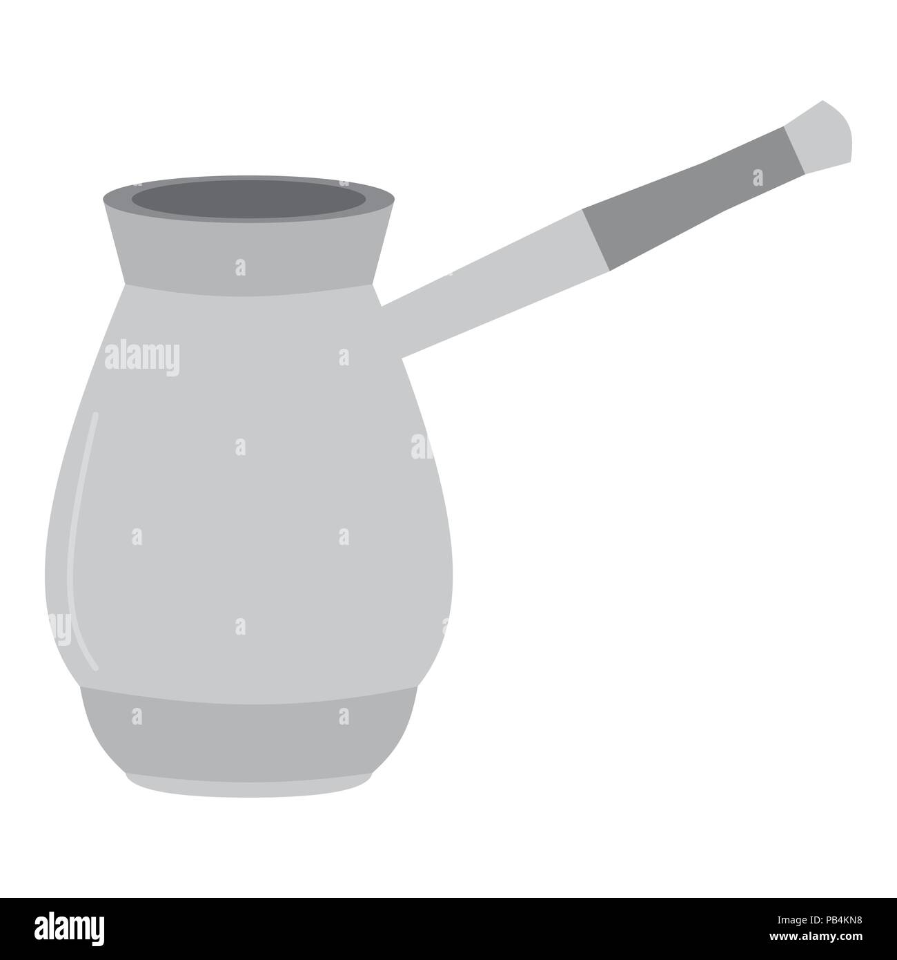 Cezve icon in monochrome style isolated on white background. Kitchen ...