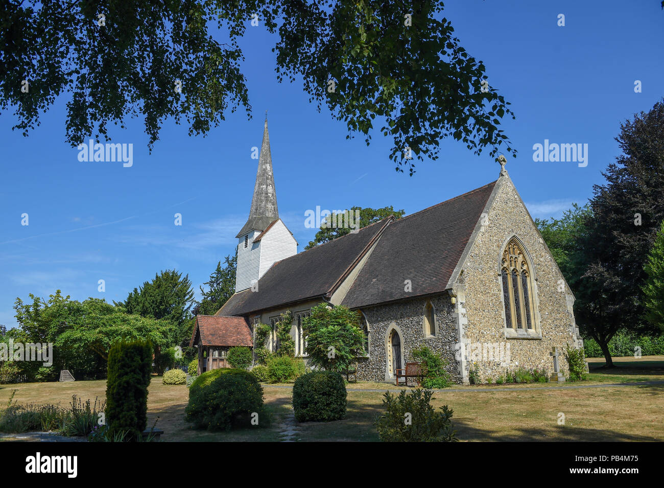 All Saints Church in Picturesque village of Stock near Billericay in ...
