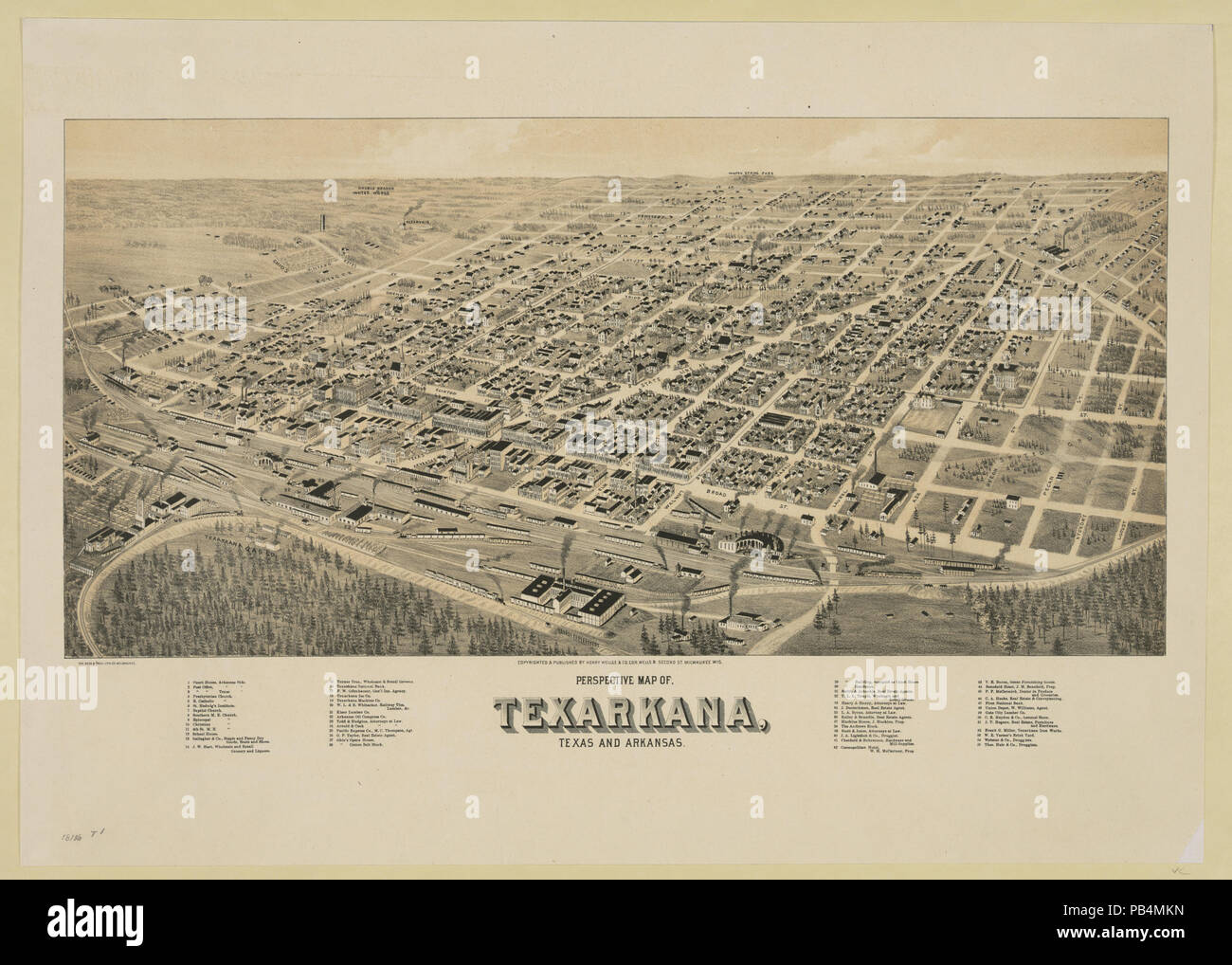 Map of texarkana hi-res stock photography and images - Alamy