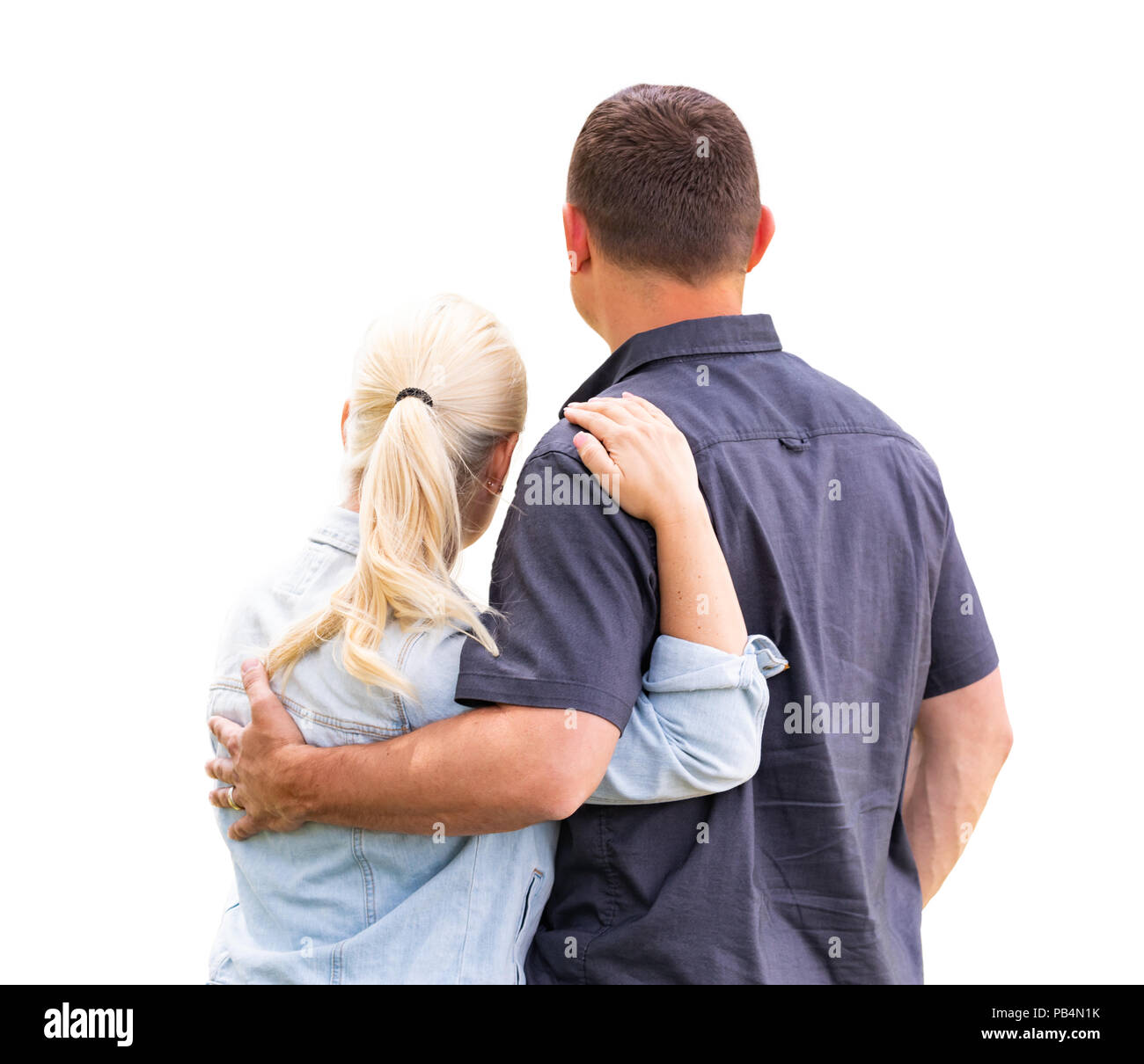 Couple facing away hi-res stock photography and images - Alamy