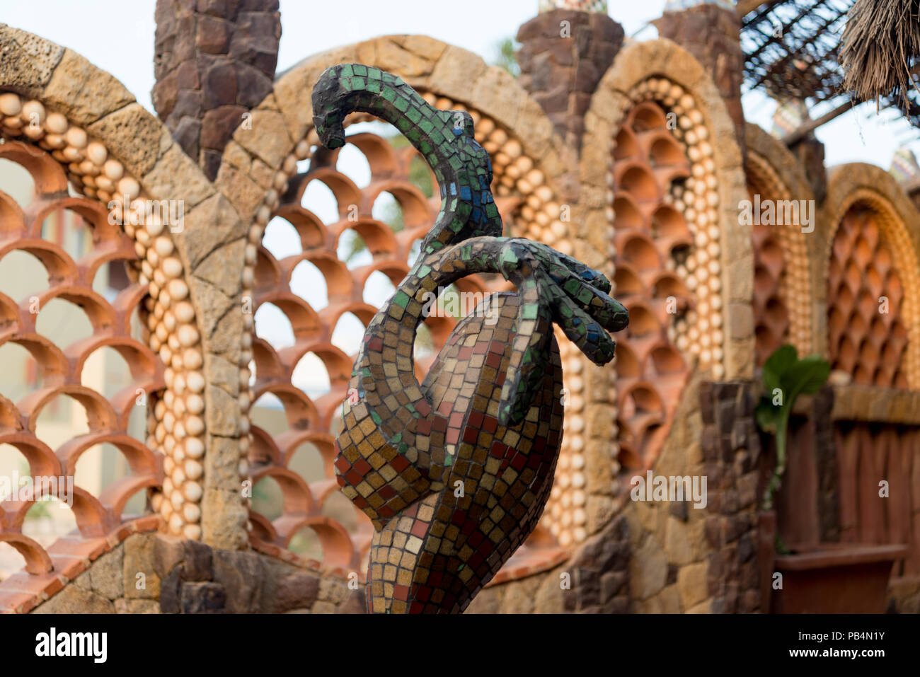 Architectural details at Sobo Bade in Toubab Dialoa in Senegal, Africa ...