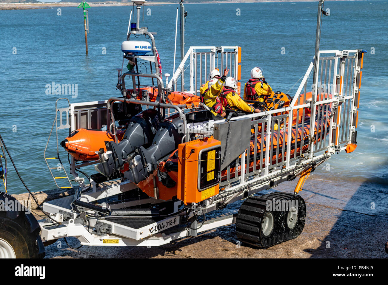 RNLI training exercise porthcawl marina 2018 Stock Photo - Alamy