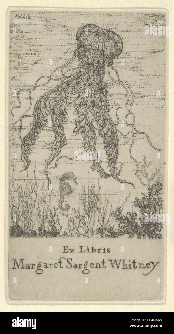 Ex Libris Margaret Sargent Whitney. Artist: Ernest Haskell (American ...