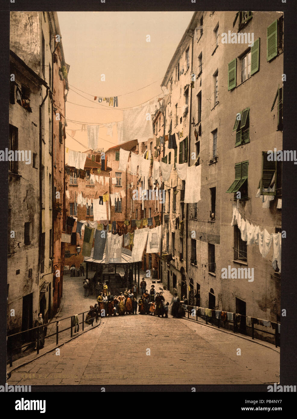 1235 Public laundry of St. Brigida, Genoa, Italy-LCCN2001700858 Stock ...