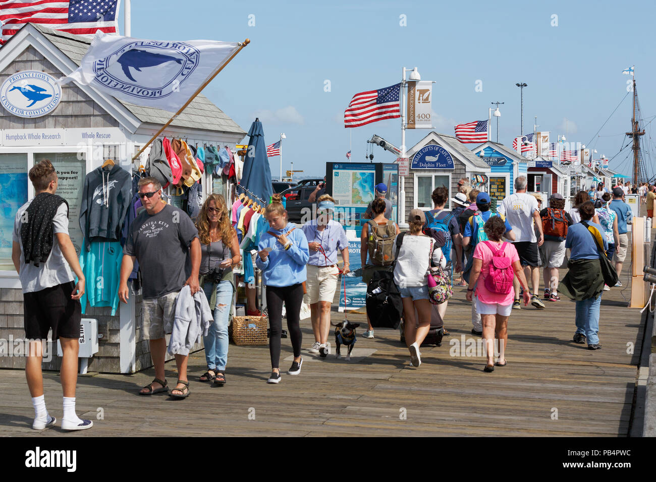 MacMillan Pier crowd, summer resort, Cape Cod, Provincetown ...