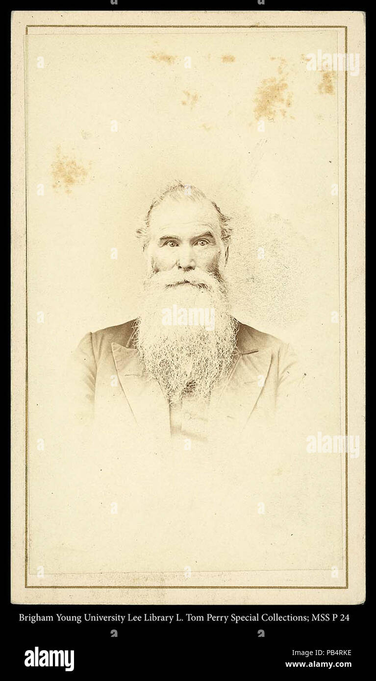 1142 Orson Pratt portrait 1870-5 Stock Photo - Alamy