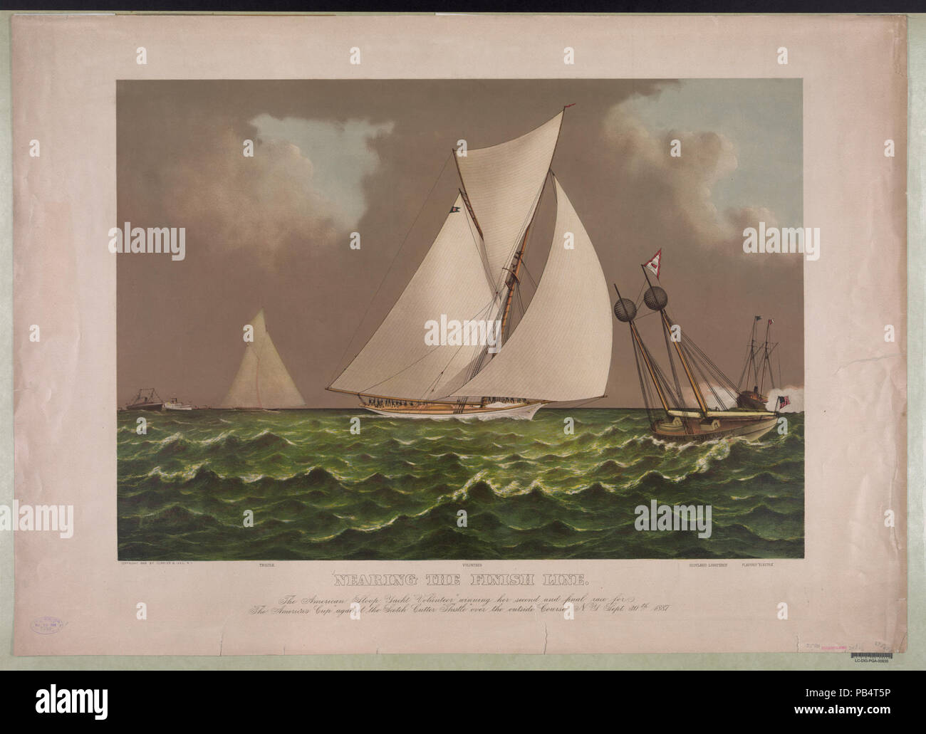 1085 Nearing the finish line LCCN2002710647 Stock Photo - Alamy