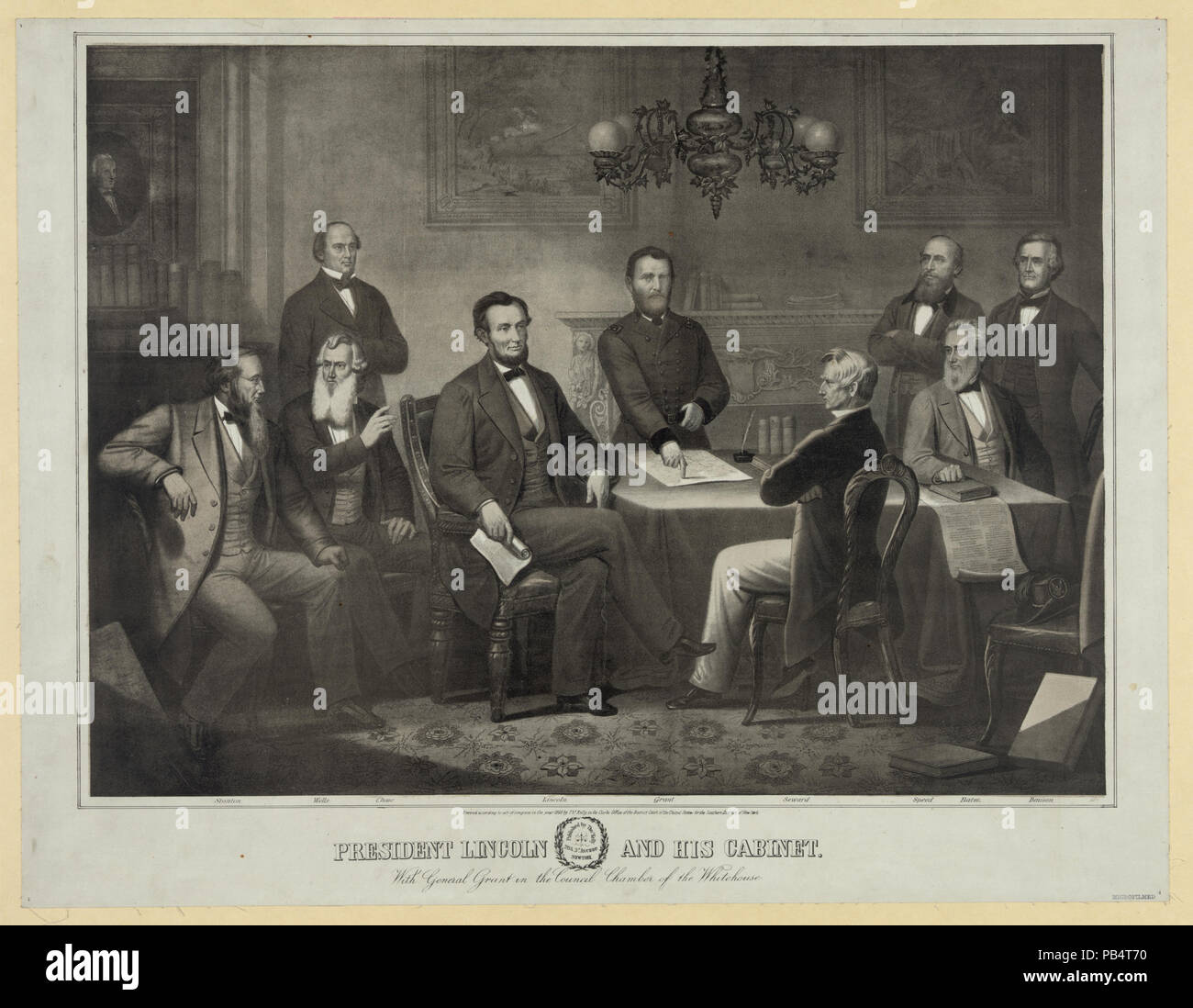 President lincoln and cabinet hi-res stock photography and images - Alamy