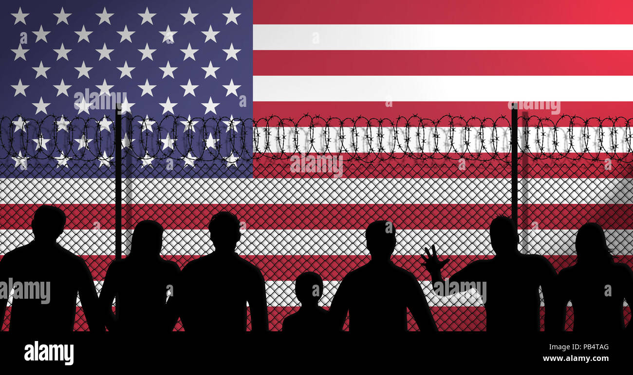 Immigration usa flag hi-res stock photography and images - Alamy