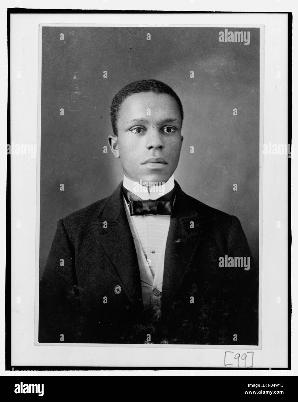 1878 Young African American man, head-and-shoulders portrait, facing ...