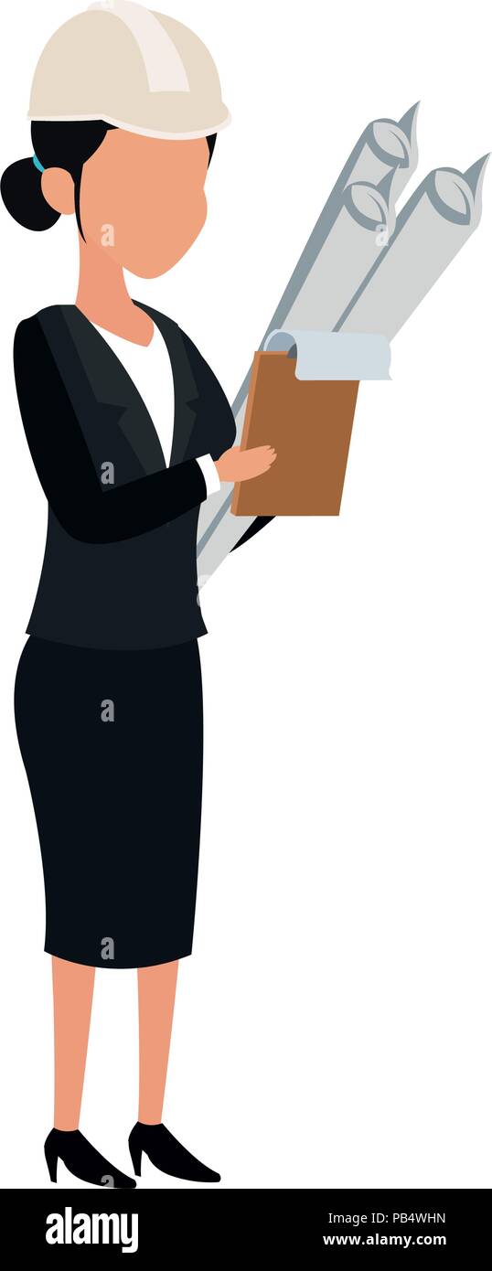Woman architecture avatar vector illustration graphic design Stock ...