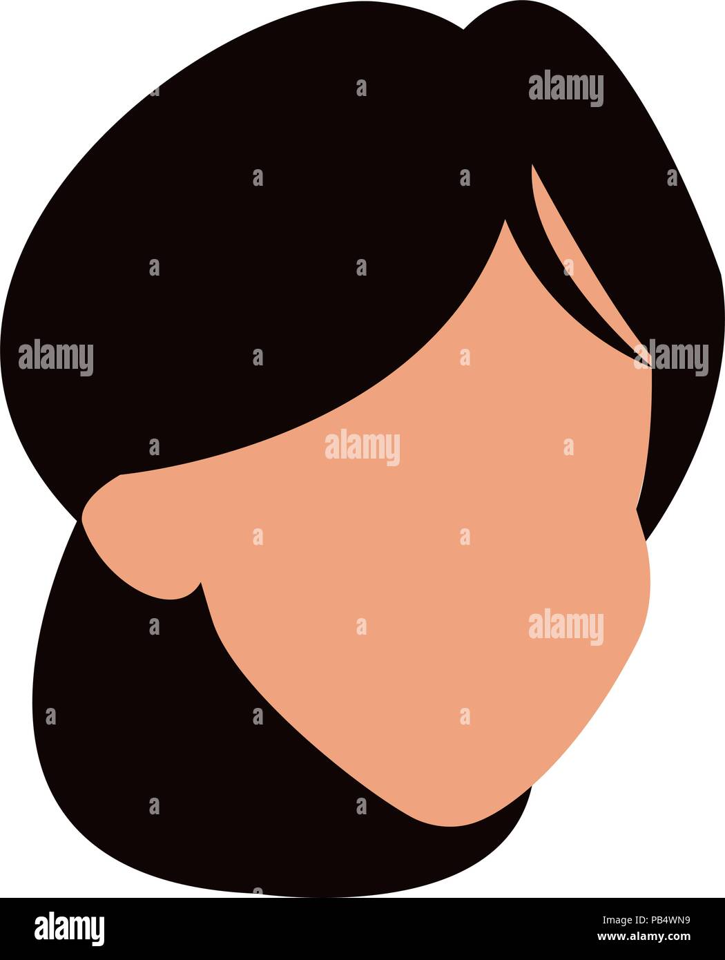 Woman faceless avatar vector illustration graphic design Stock Vector ...