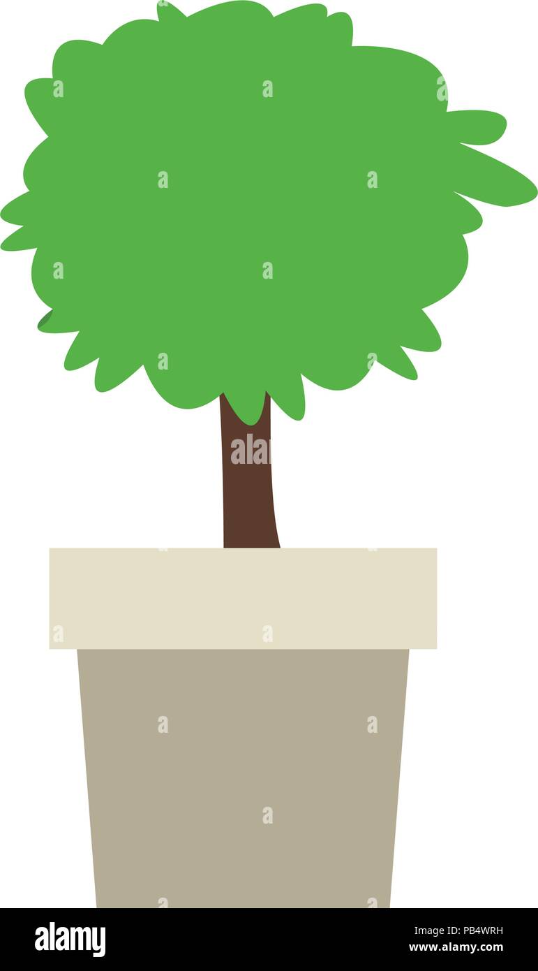 Plant in pot vector illustration graphic design Stock Vector Image ...