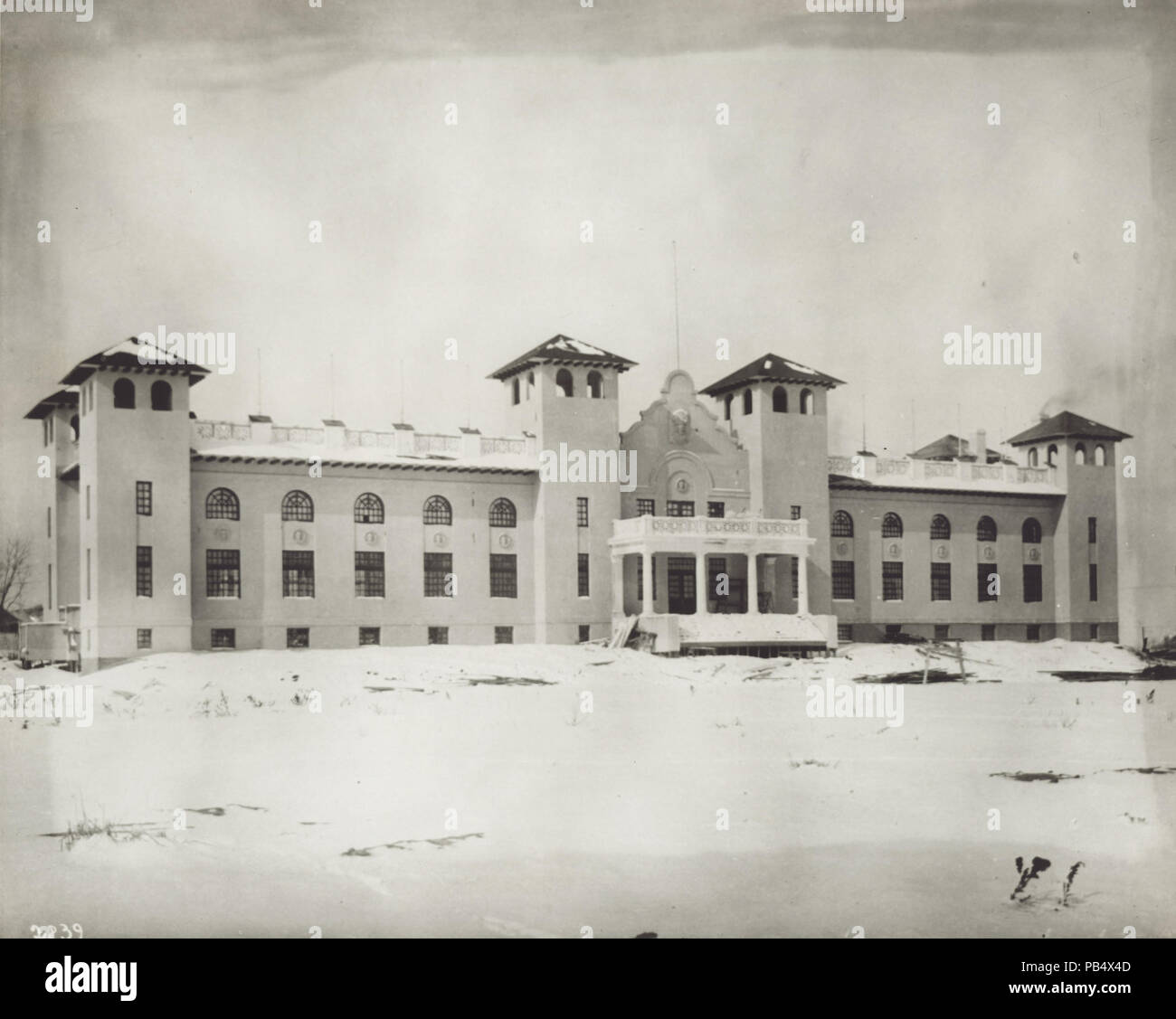 1053 Model Indian School under construction for the Department of ...