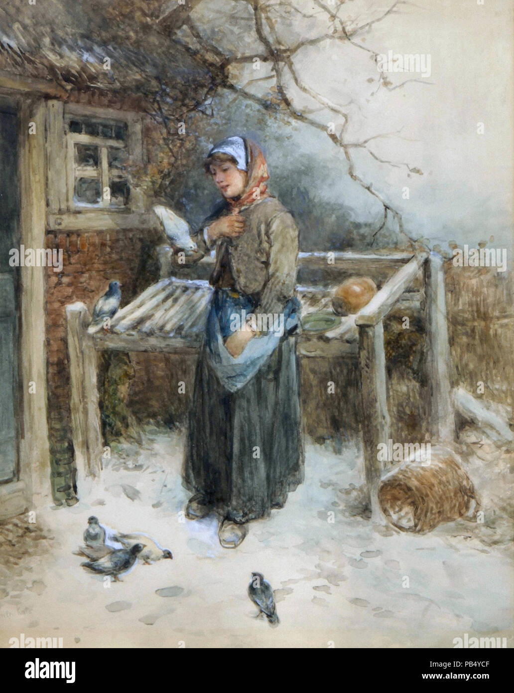 Kate Mari Ten - Feeding the Birds 2 Stock Photo - Alamy