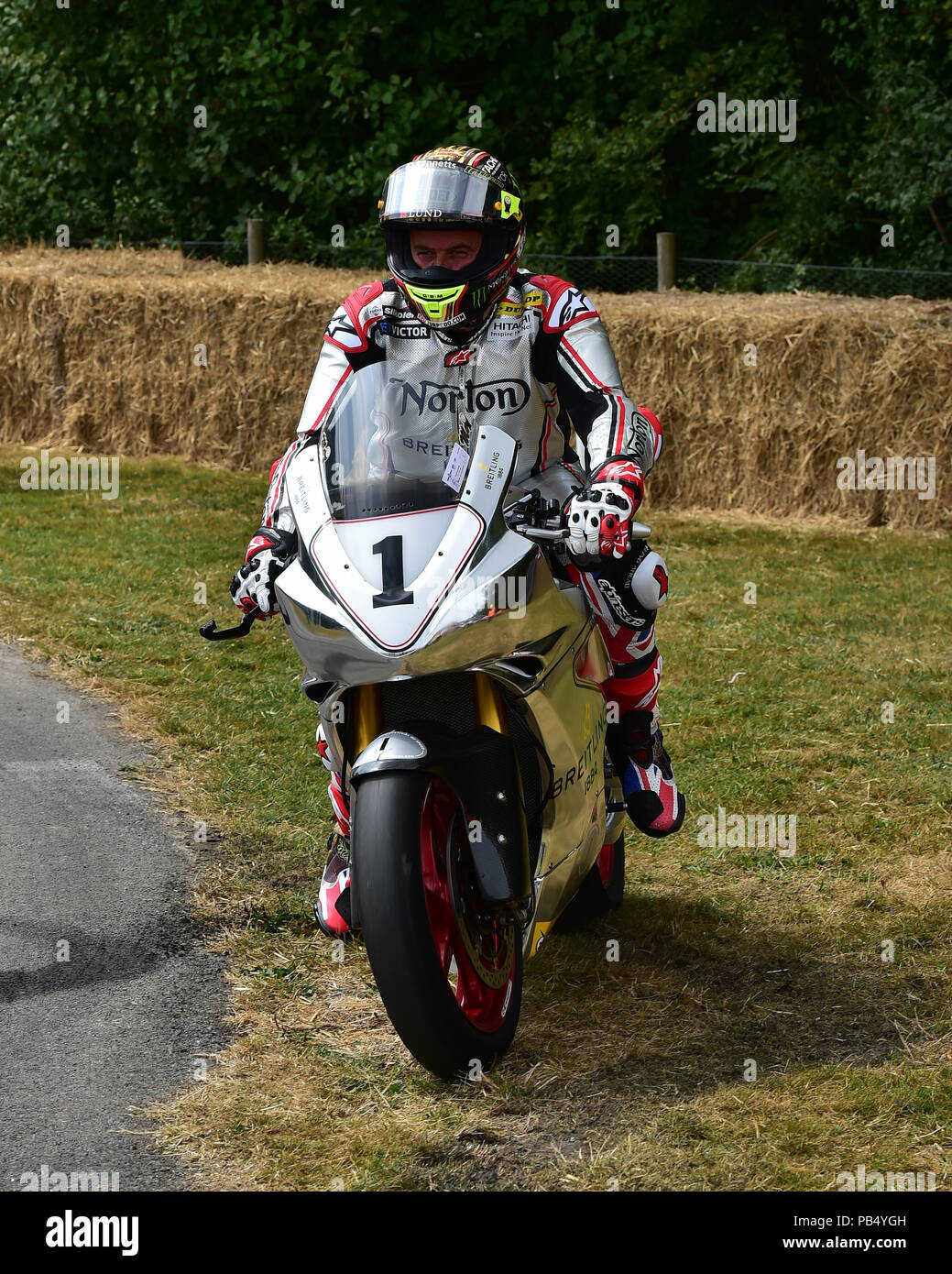 John McGuinness, Norton SG7, Modern Racing Motorcycles, Goodwood ...