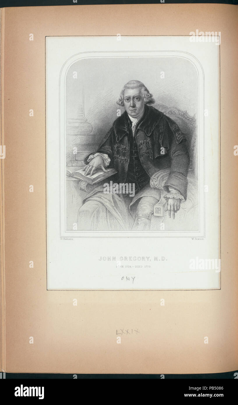 837 John Gregory, M.D (NYPL Hades-255721-EM12231 Stock Photo - Alamy