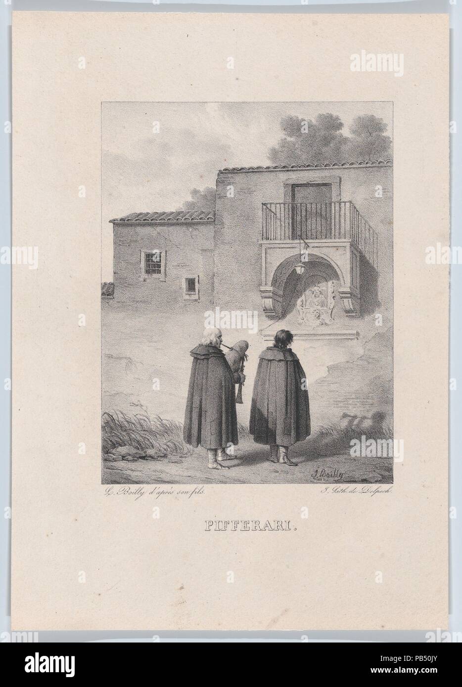 The Bagpipers. Artist: Louis Léopold Boilly (French, La Bassée 1761 ...