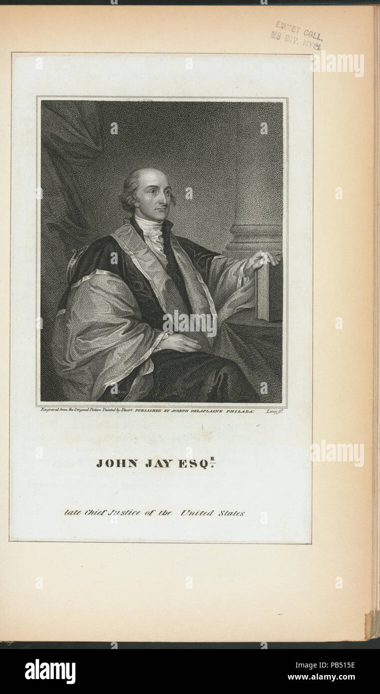 John jay supreme court justice hi-res stock photography and images - Alamy