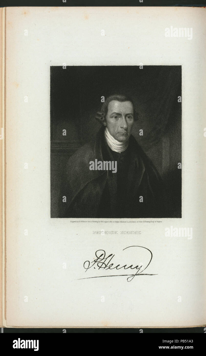 Patrick henry portrait hi-res stock photography and images - Alamy