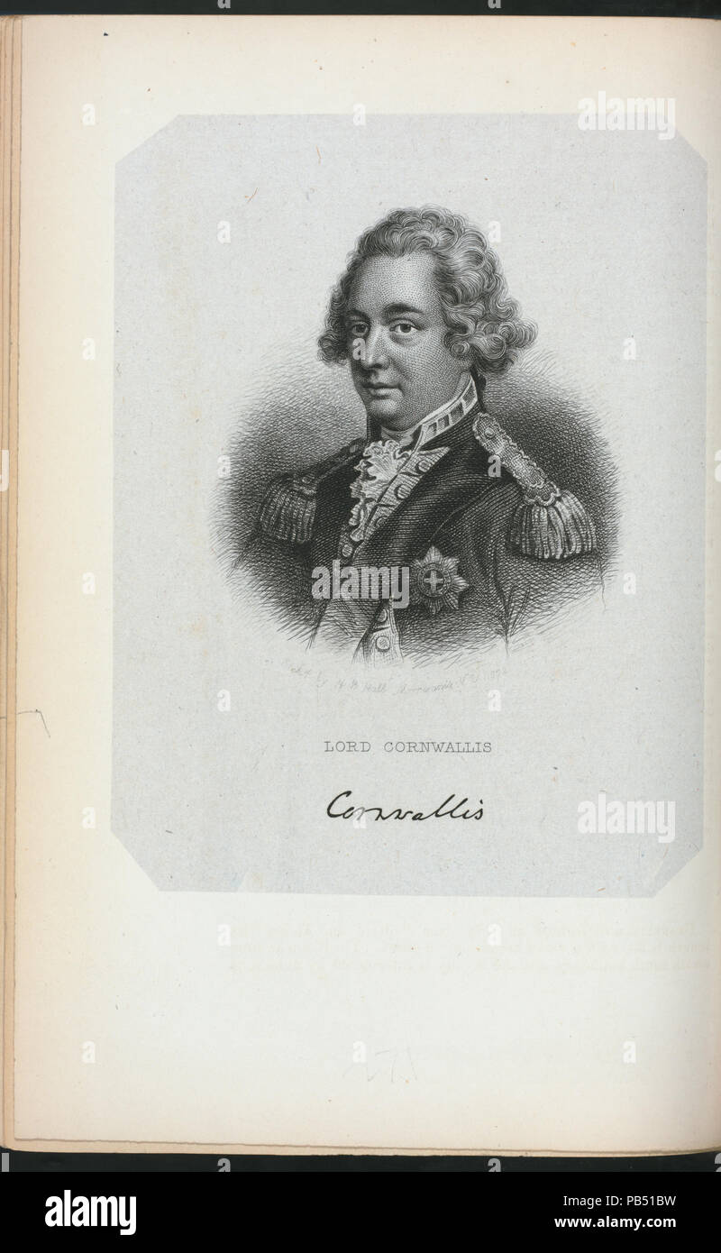 Portrait lord cornwallis british hi-res stock photography and images ...