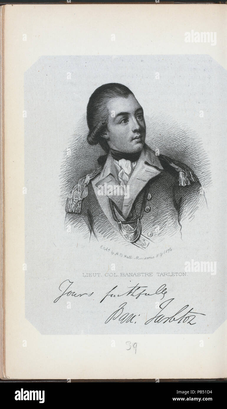 Banastre tarleton hi-res stock photography and images - Alamy