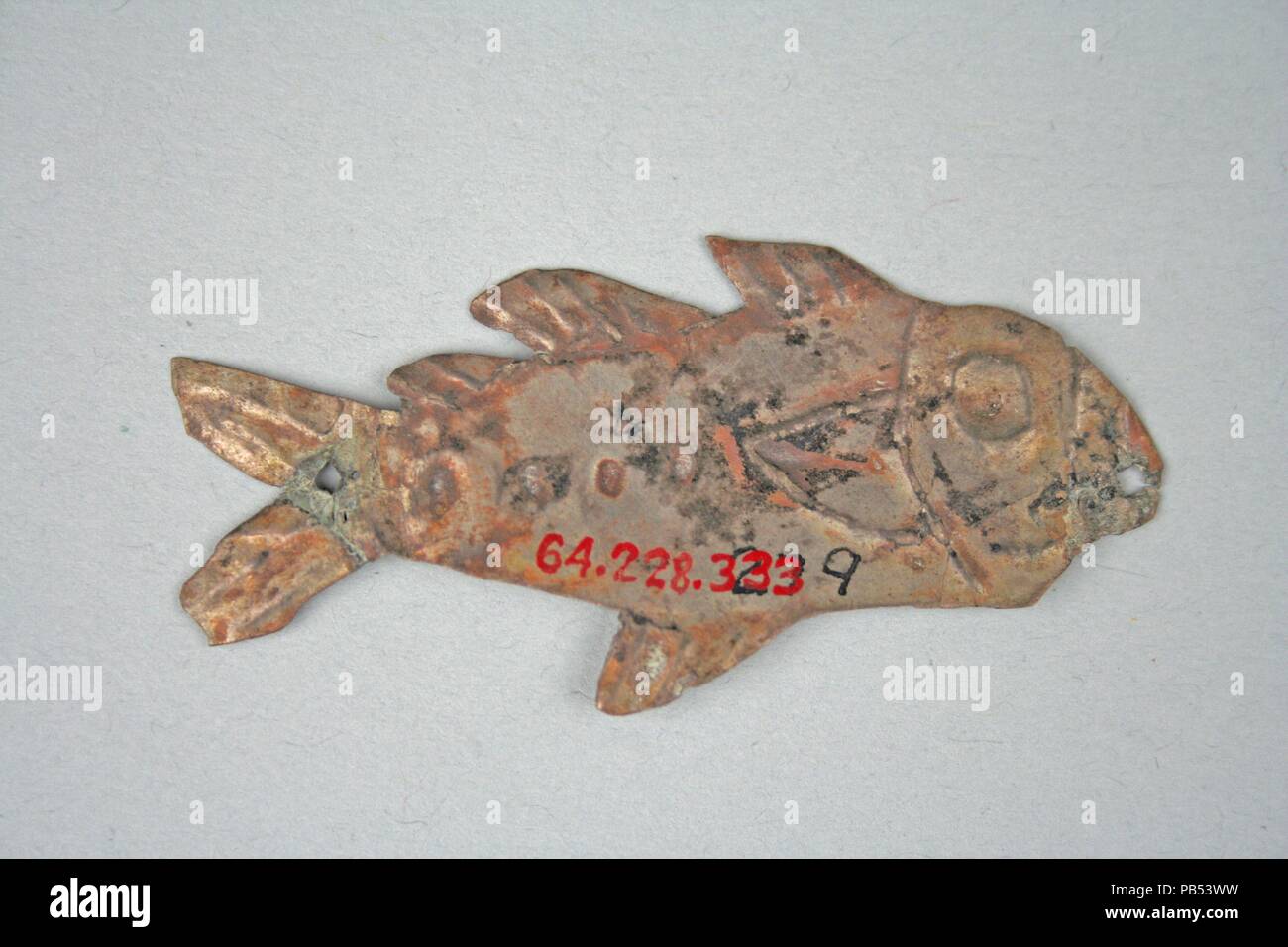 Fish Ornament. Culture: Peru; central coast (?). Dimensions: L. 2 1/4 ...
