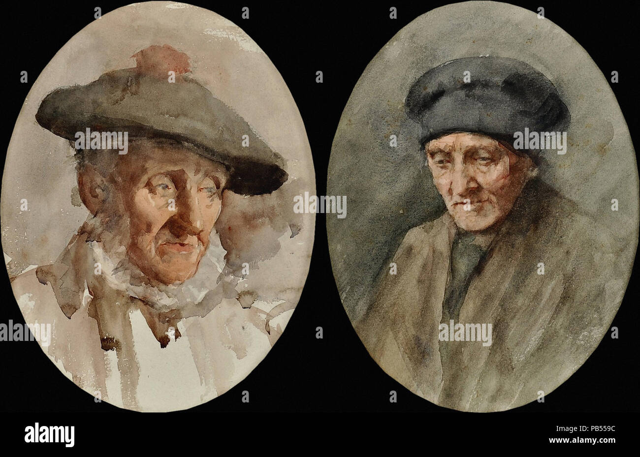 Kerr Henry Wright - a Pair of Portraits Stock Photo - Alamy