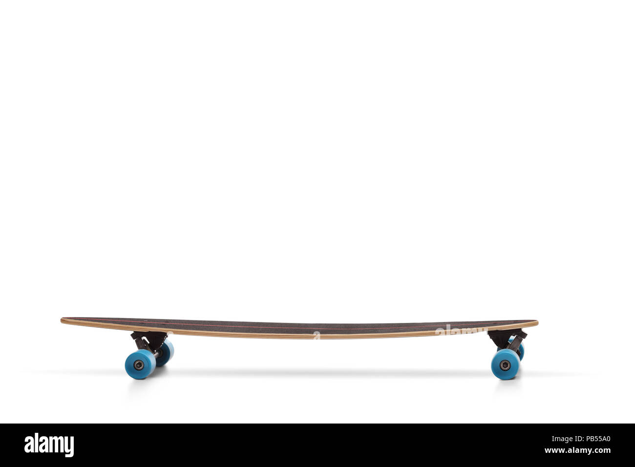 Longboard isolated on white background Stock Photo - Alamy