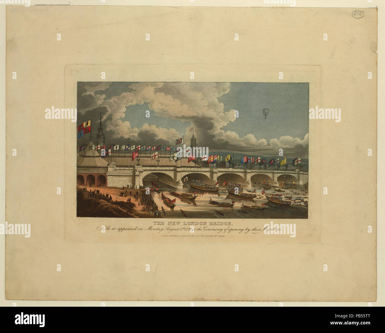 1659 The new London bridge, as it appeared on Monday, August 1st, 1831 ...