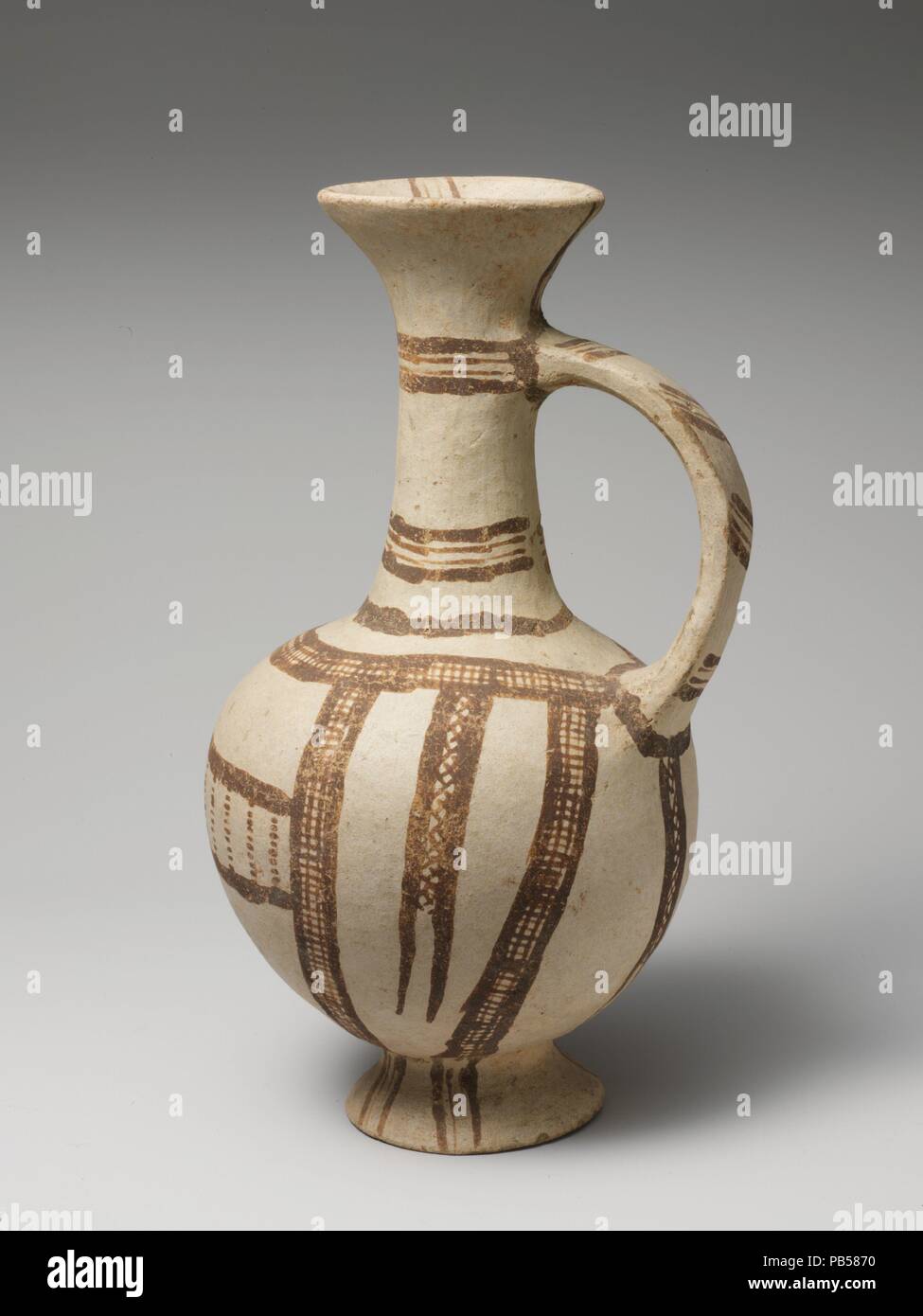 Terracotta jug. Culture: Cypriot. Dimensions: H. 7 5/8 in. (19.4 cm ...