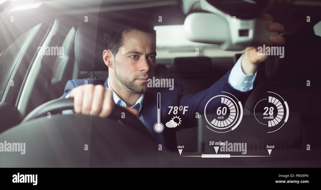Digital display car hi-res stock photography and images - Alamy