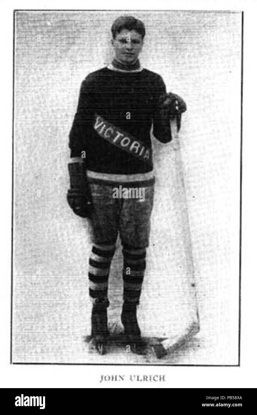 . Ice hockey player John 'Jack' Ulrich of the Victoria Aristocrats ...