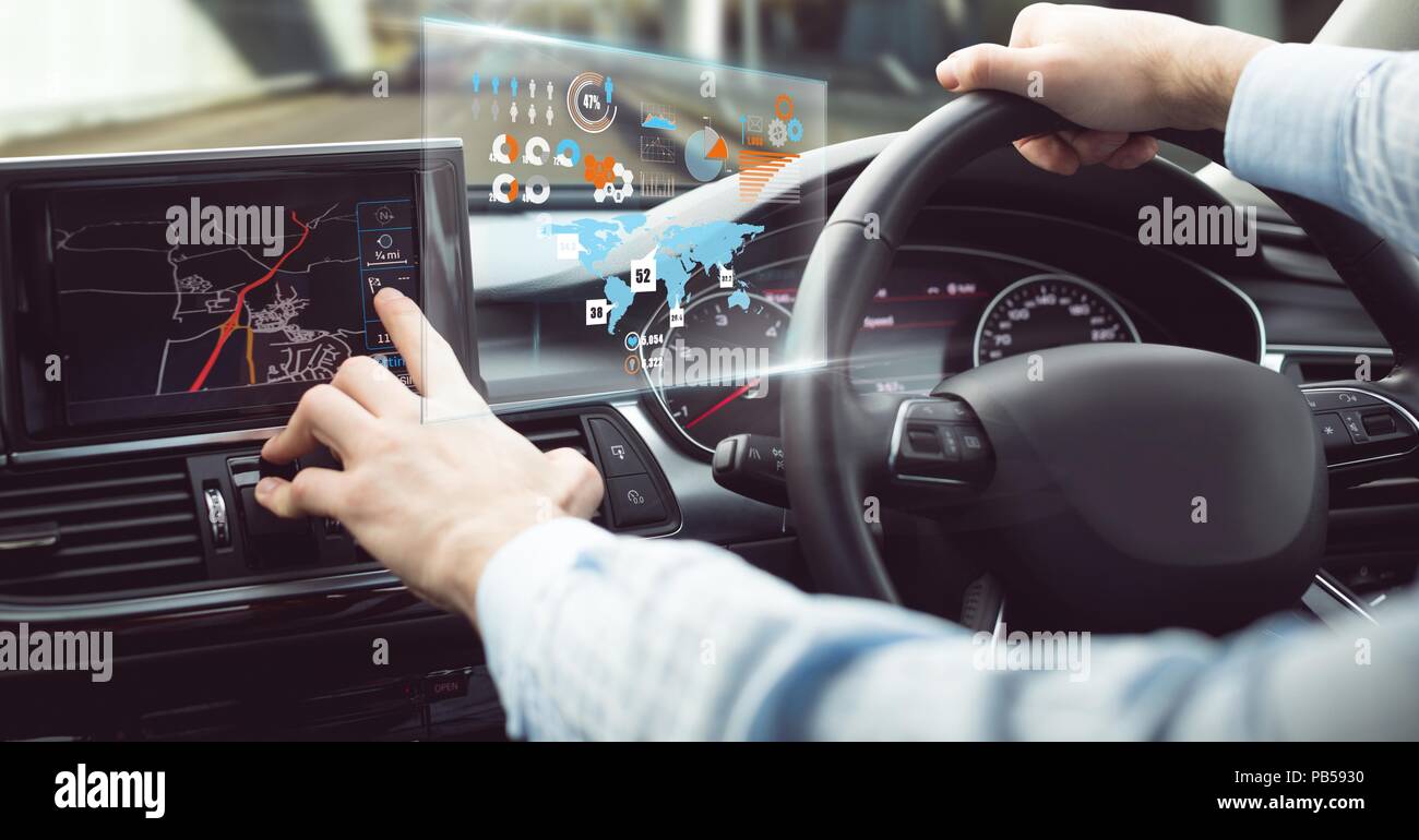 Car display interface hi-res stock photography and images - Alamy