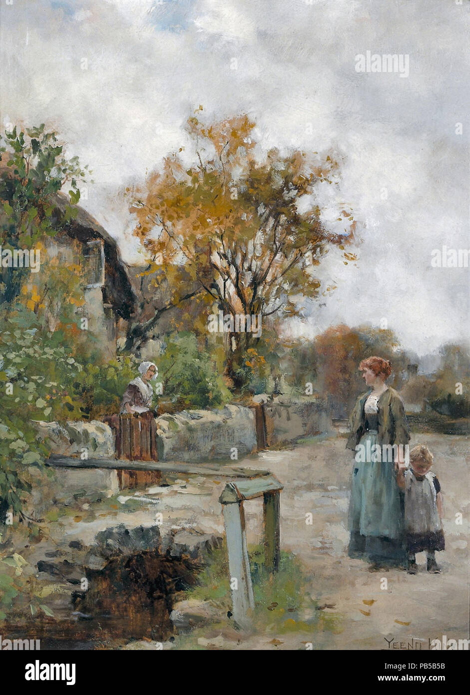 King John Yeend - a Friendly Visit Stock Photo - Alamy