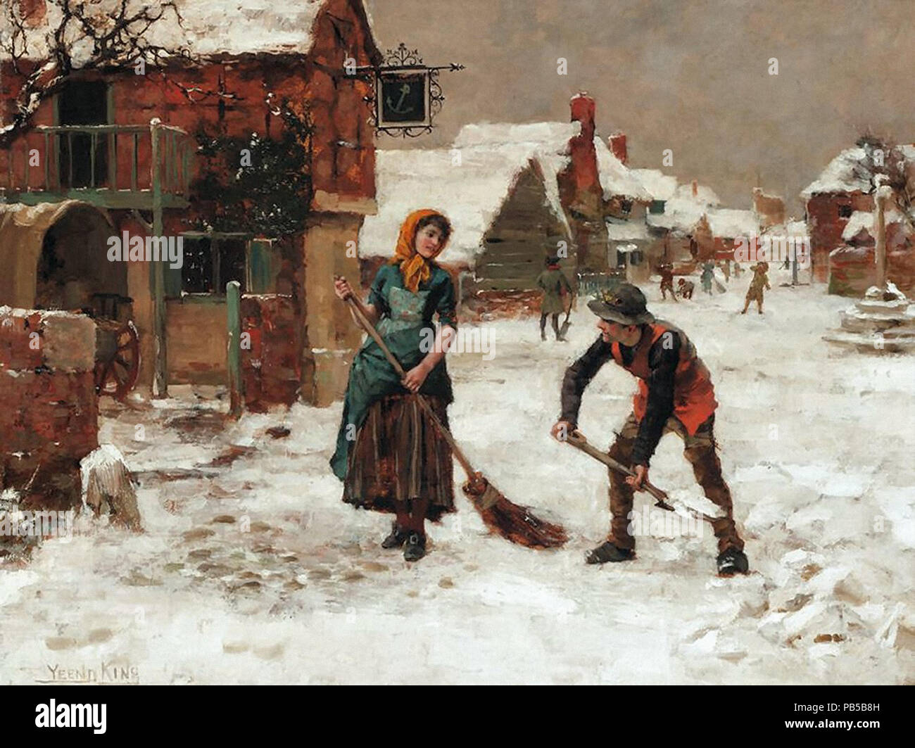 King John Yeend - a Winter Wonderland Stock Photo - Alamy