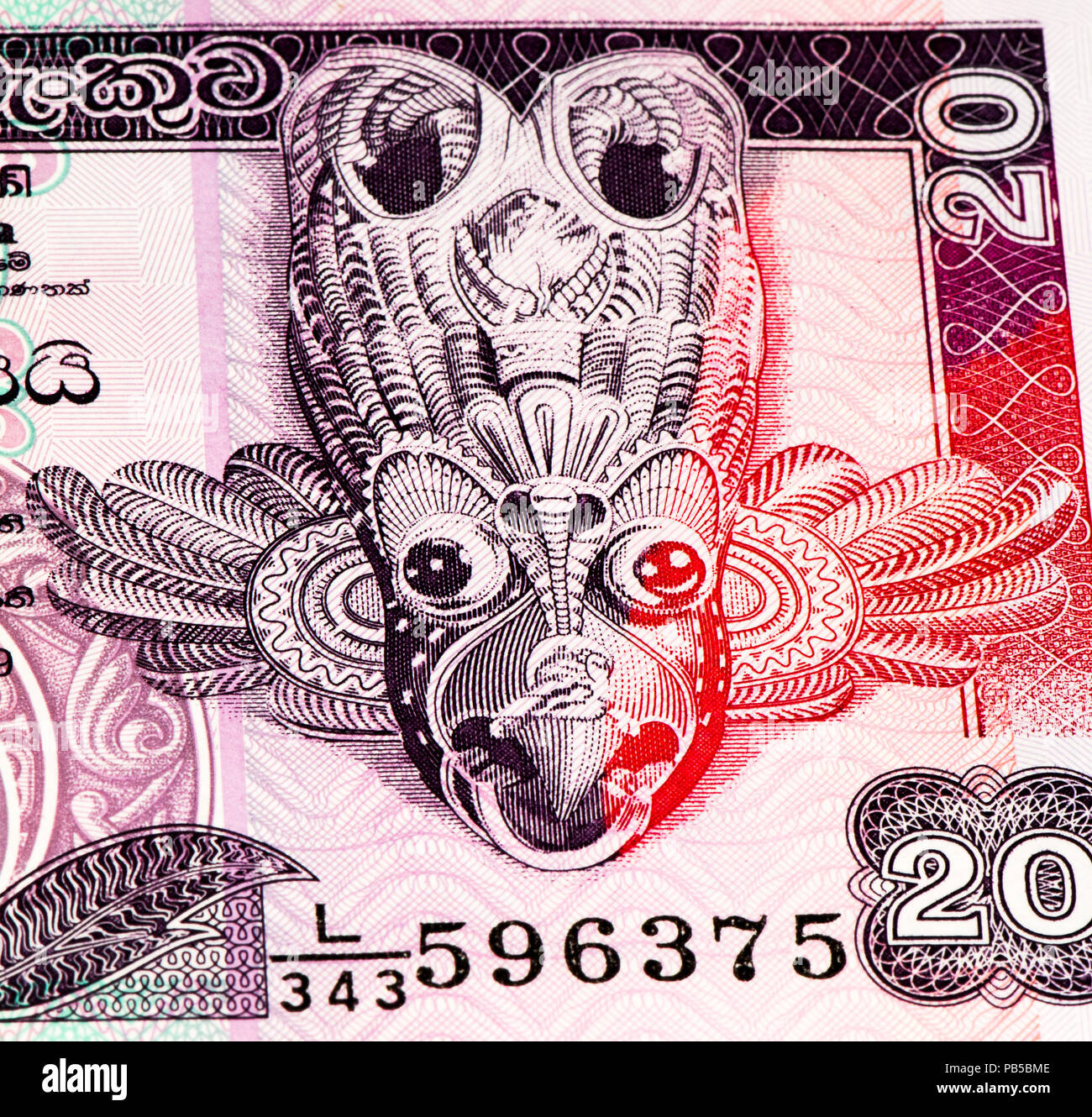 20 rupees banknote sri hi-res stock photography and images - Alamy