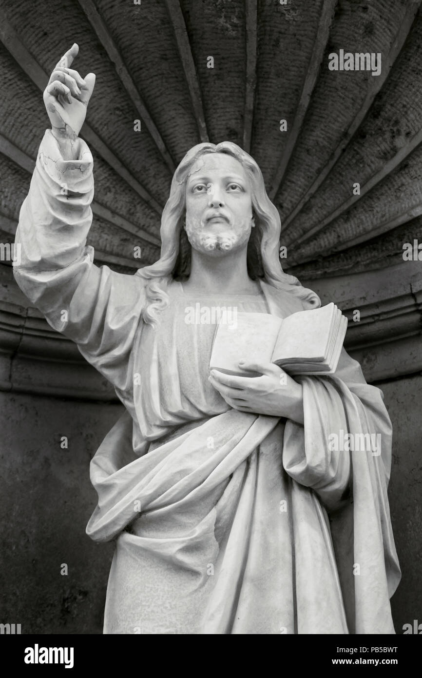 The stone monument of Jesus Christ, a part of the exterior of the ...