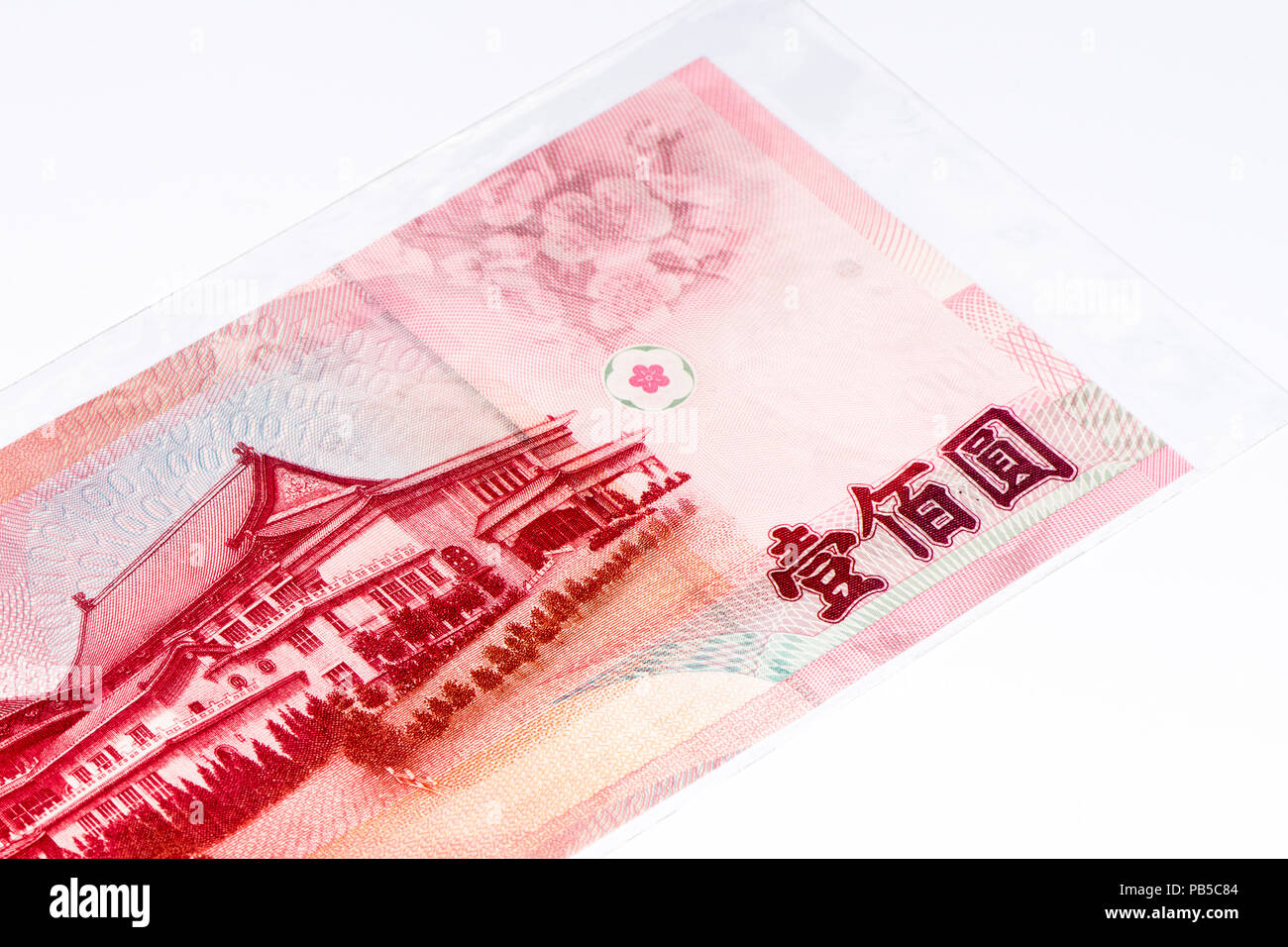 100 Taiwan dollar bank note. New Taiwan dollar is the national currency ...