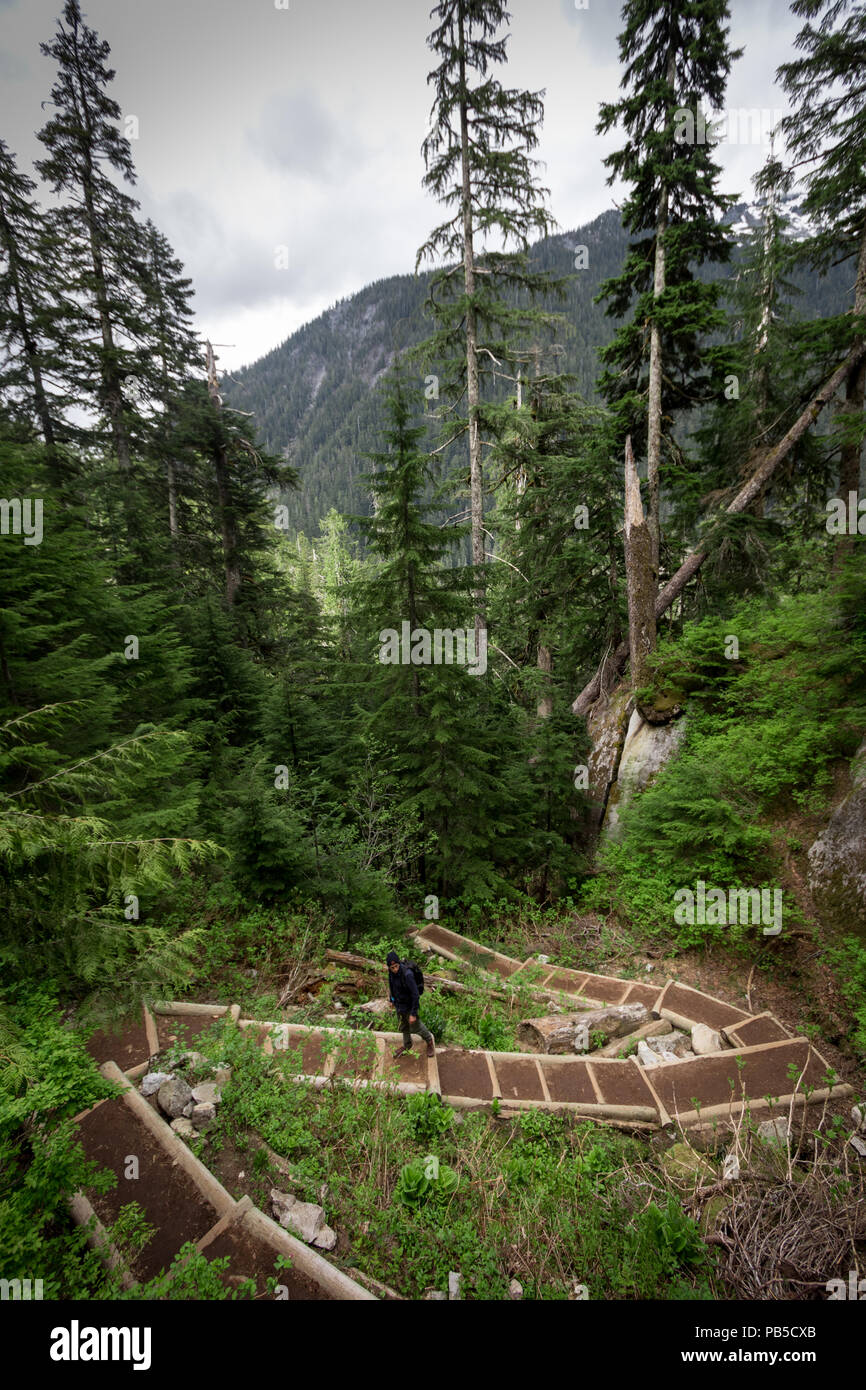 Stairs On Hiking Trail High Resolution Stock Photography and Images - Alamy