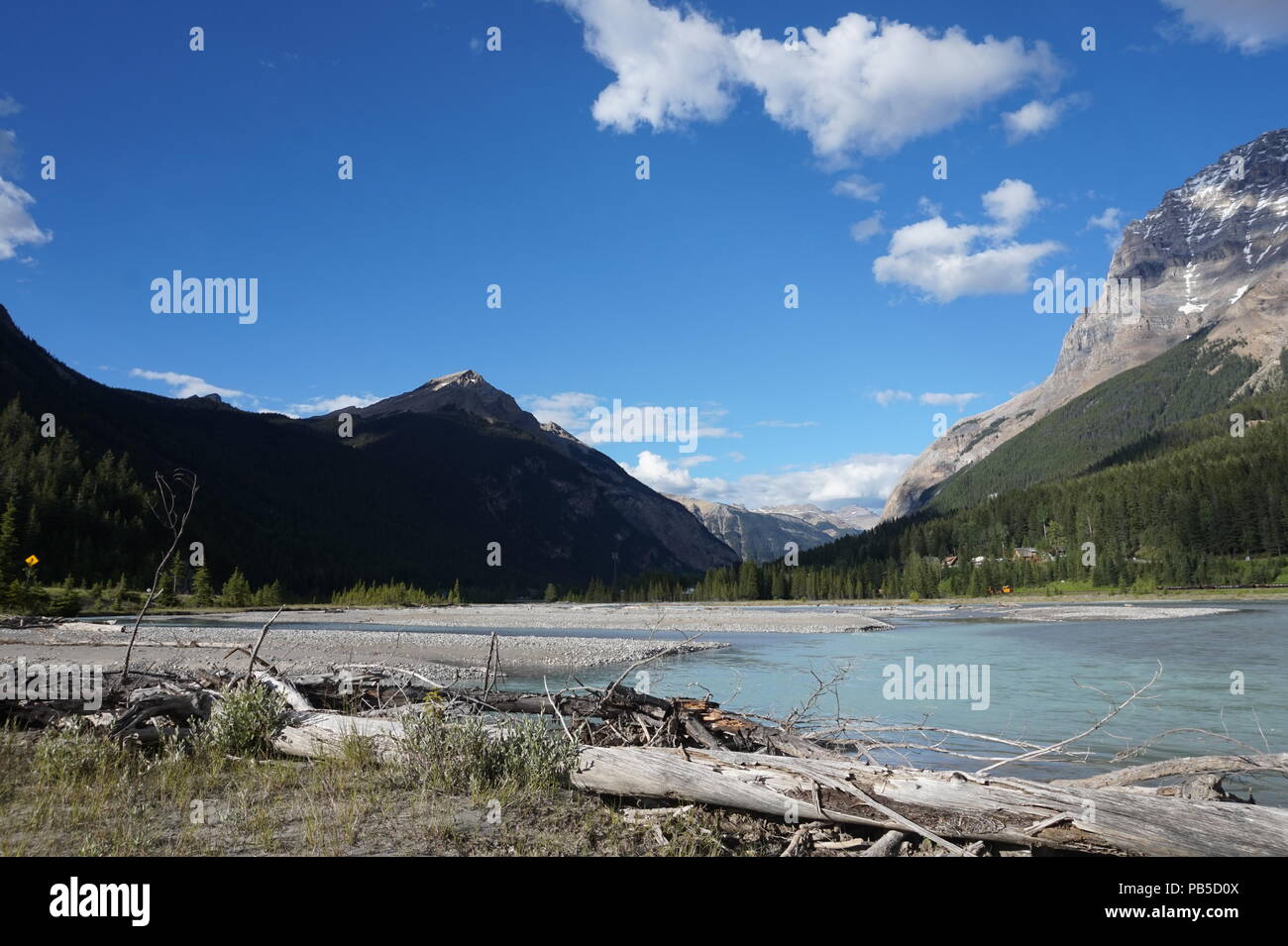 The Bow River, Canadian Rockies Stock Photo - Alamy