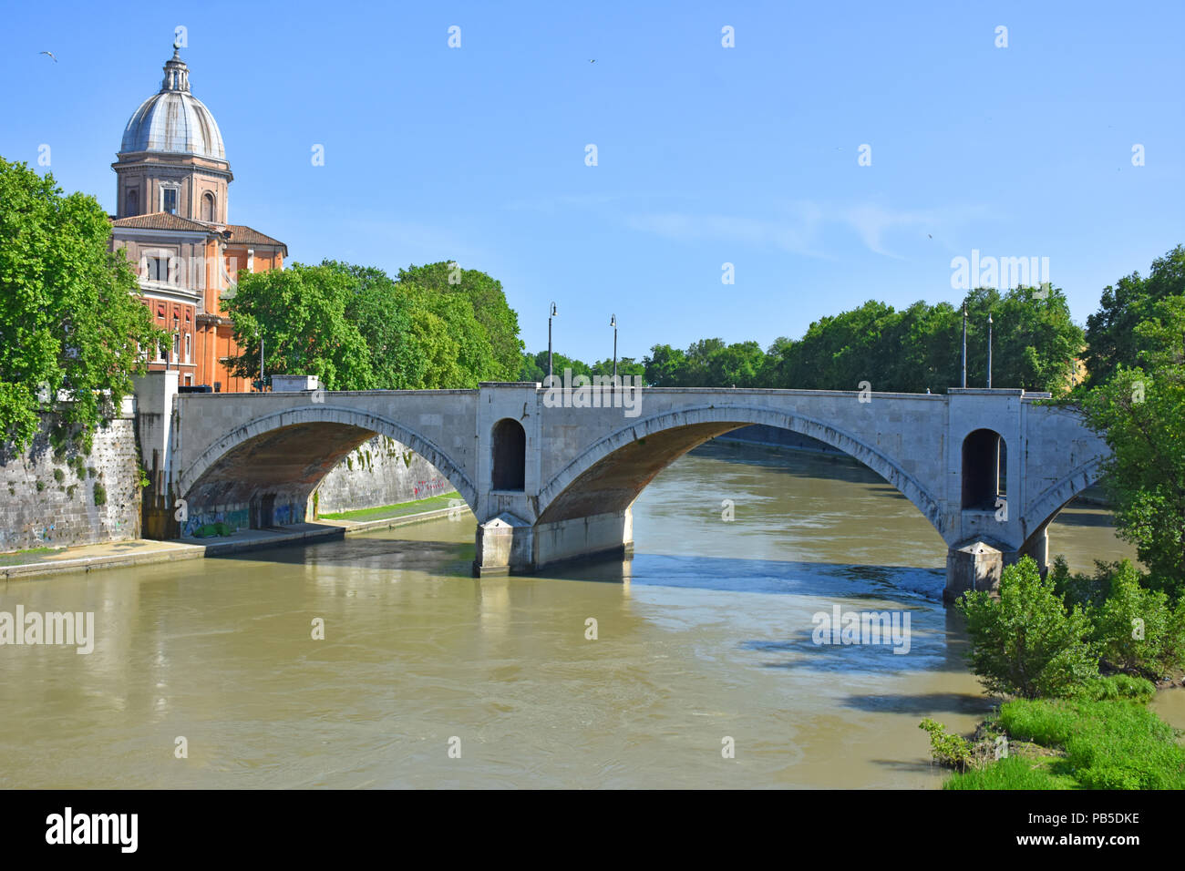 Rome, view of the Principe Amedeo Savoia bridge Stock Photo - Alamy